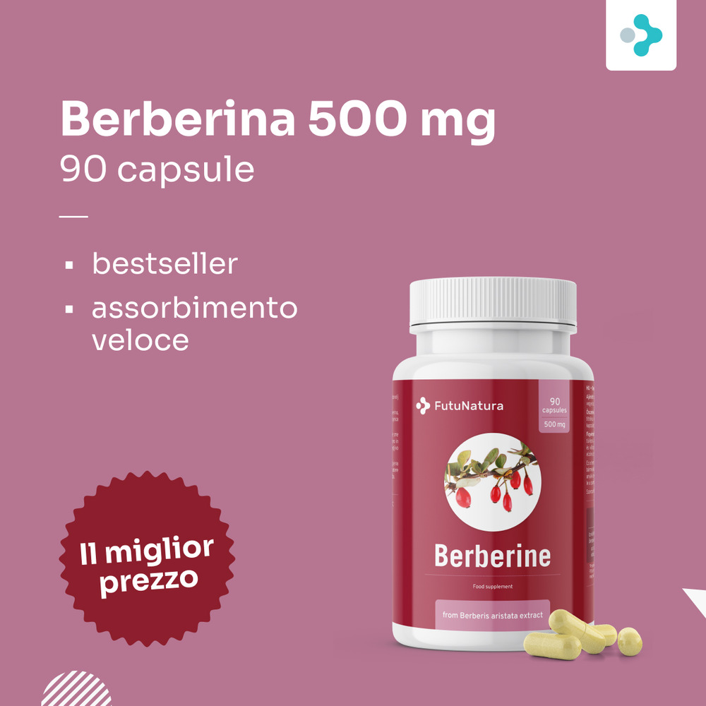 Berberina 500 mg, 90 capsule - FutuNatura.it