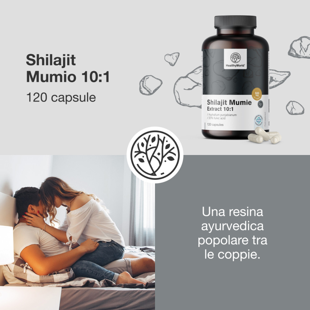 Shilajit Mumio Extract 10:1, 120 capsule - FutuNatura.it