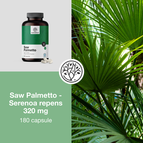 Saw Palmetto - Serenoa repens 320 mg, 180 capsule - FutuNatura.it