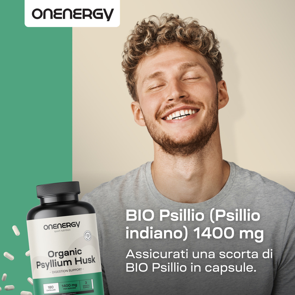 3x BIO Psillio (Psillio indiano) 1400 mg, totale 540 capsule ...