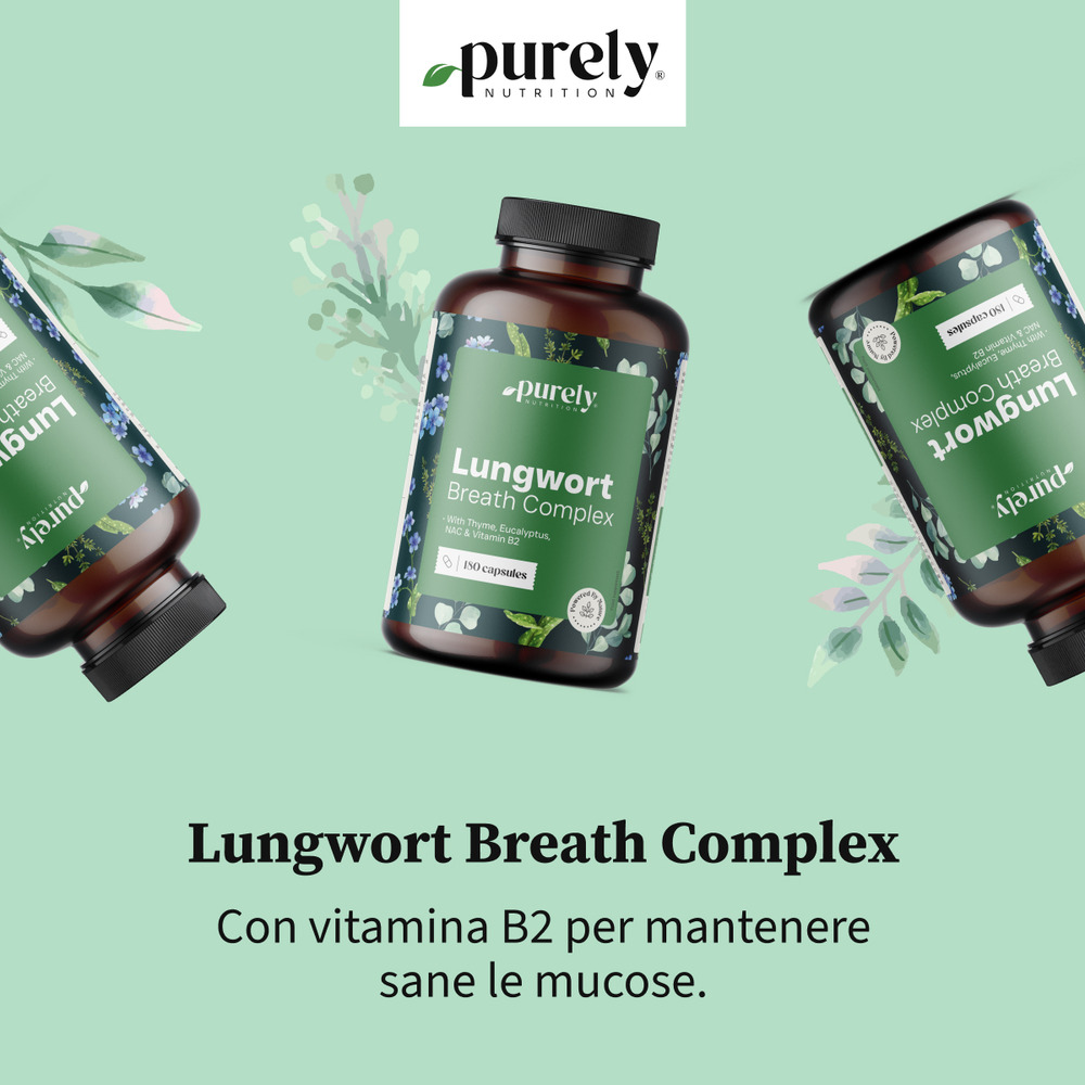 3x Lungwort Breath Complex – polmonaria con timo ed eucalipto, totale ...